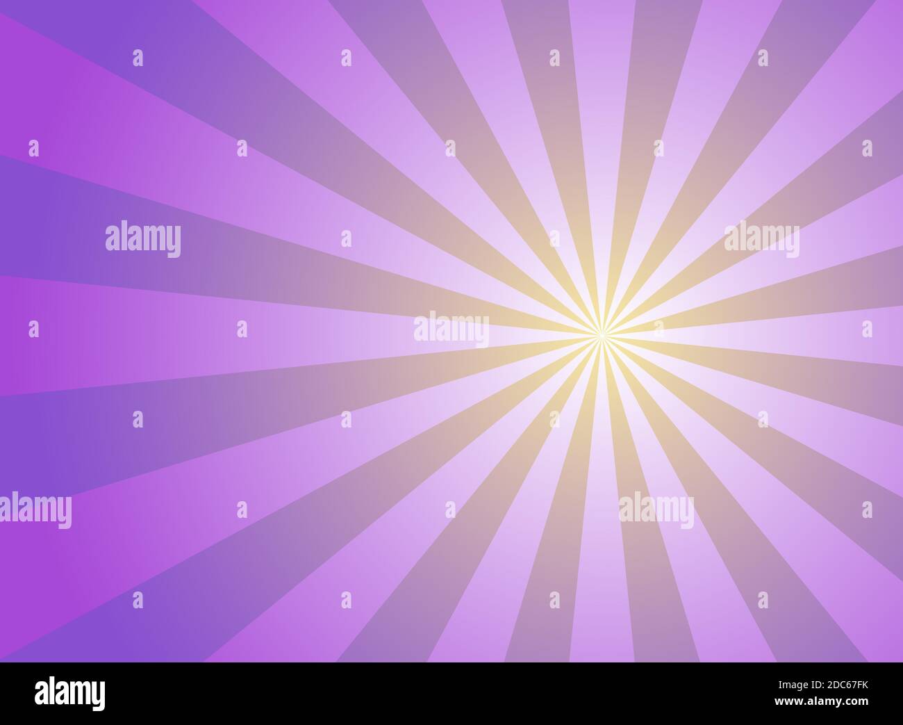 Sunlight wide horizontal background. Purple and yellow color burst ...