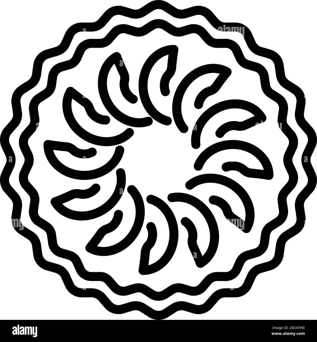 Slice apple pie icon. Outline slice apple pie vector icon for web ...