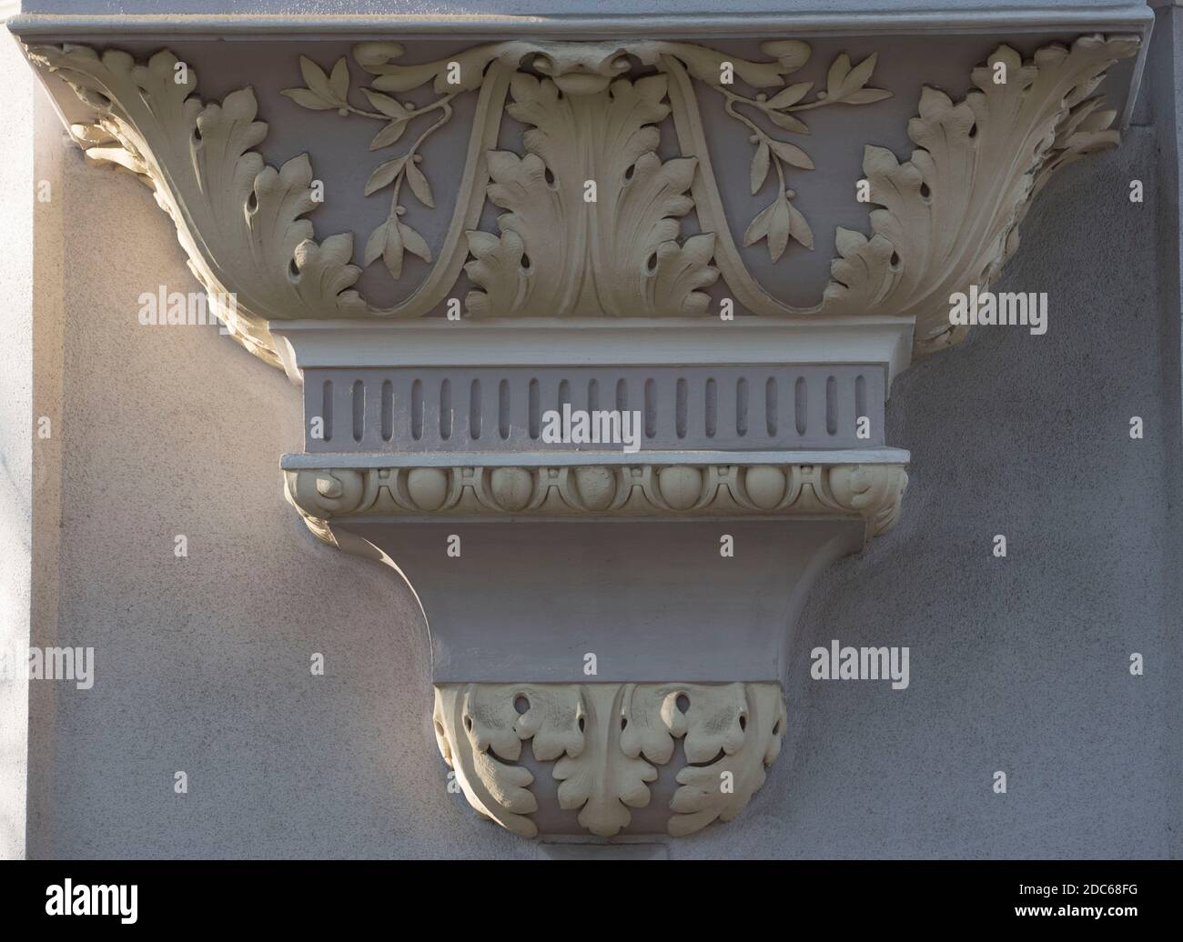 stucco or render facade on a building, architecture and design in ...