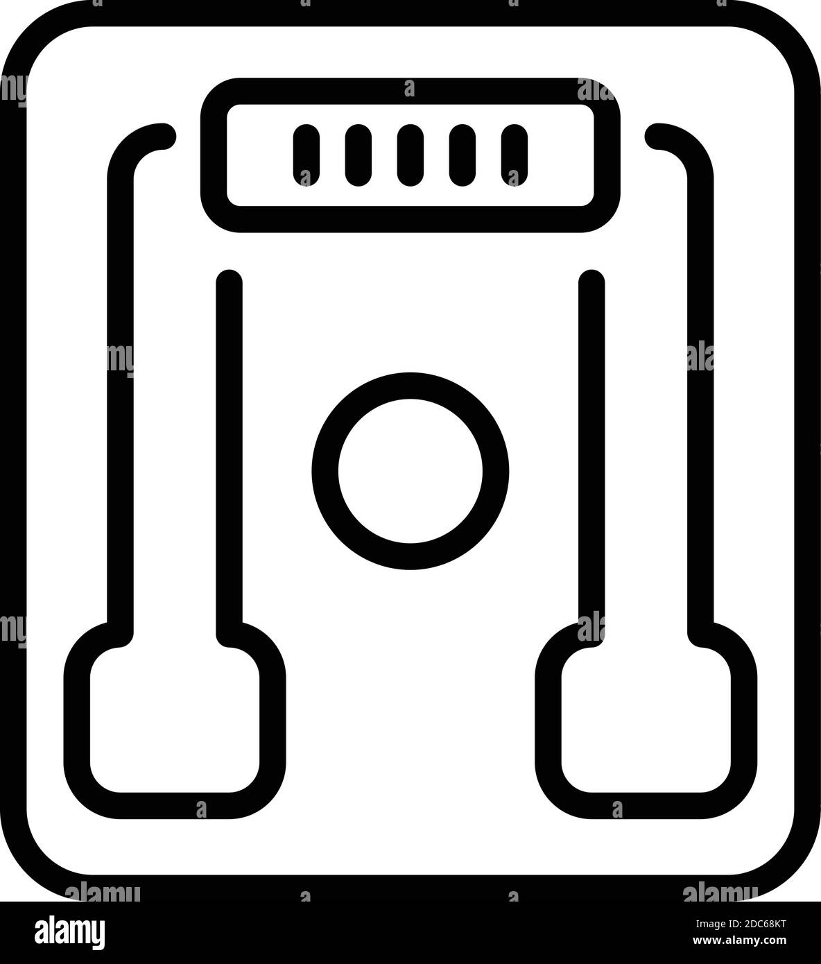 Smart scales icon. Outline smart scales vector icon for web design ...