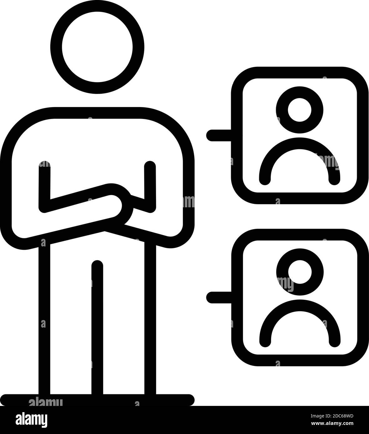 Mentor skill icon. Outline mentor skill vector icon for web design ...