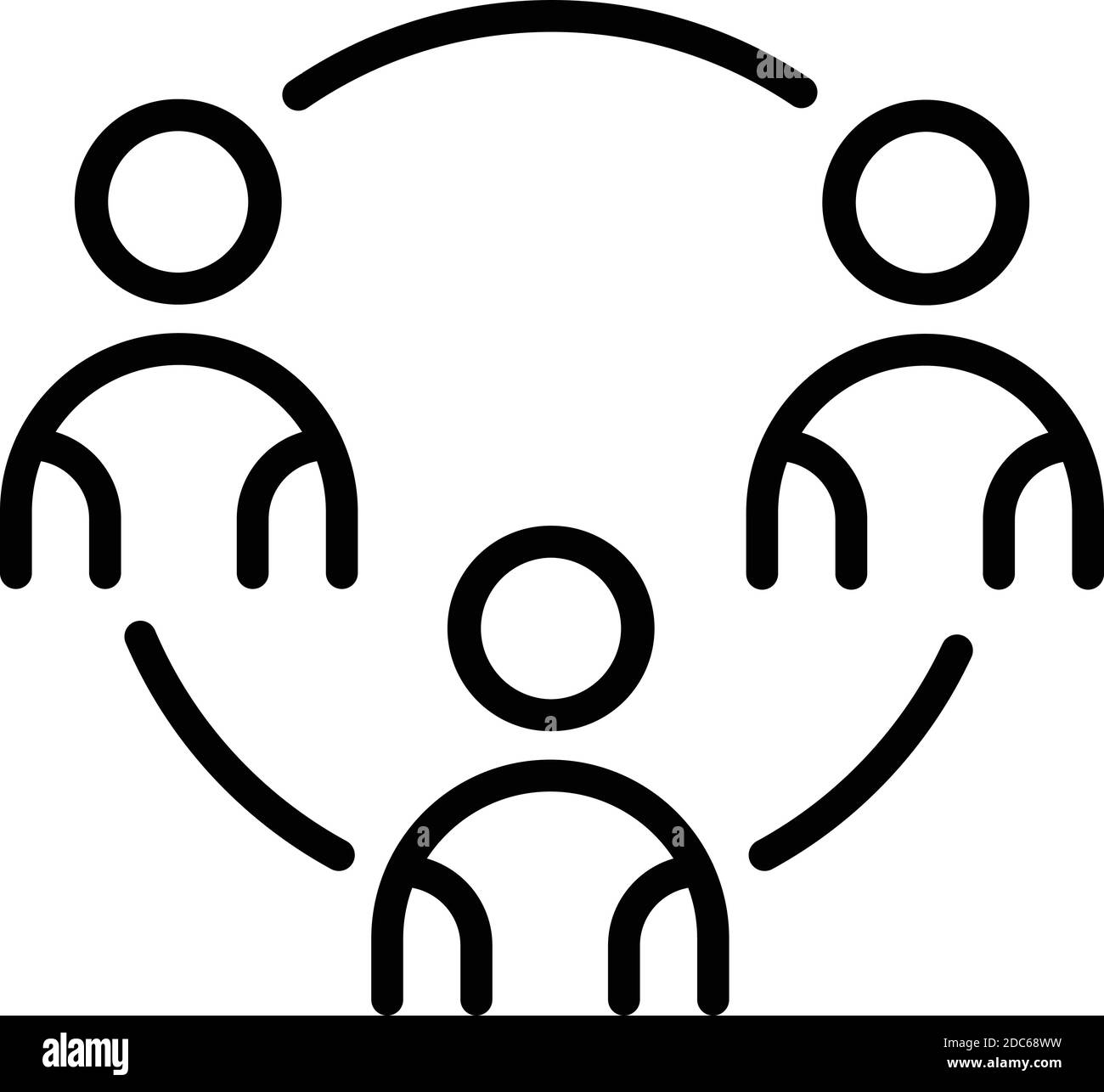 Mentor school group icon. Outline mentor school group vector icon for ...