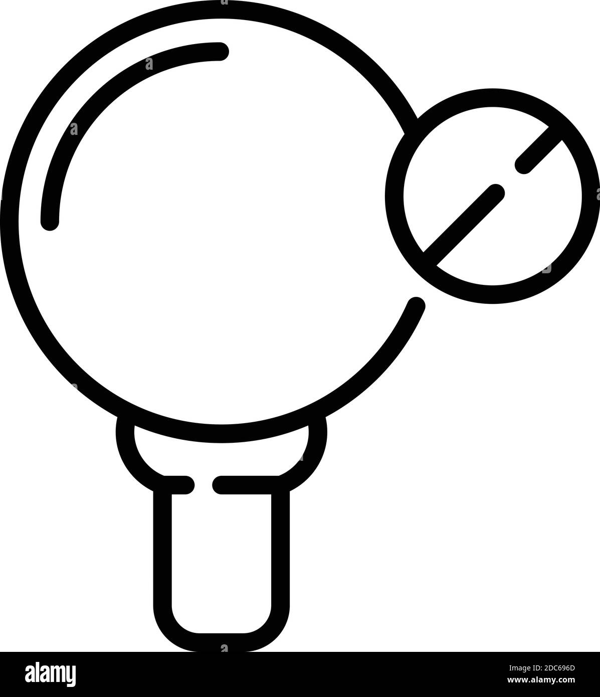 Ping pong icon. Outline ping pong vector icon for web design isolated ...