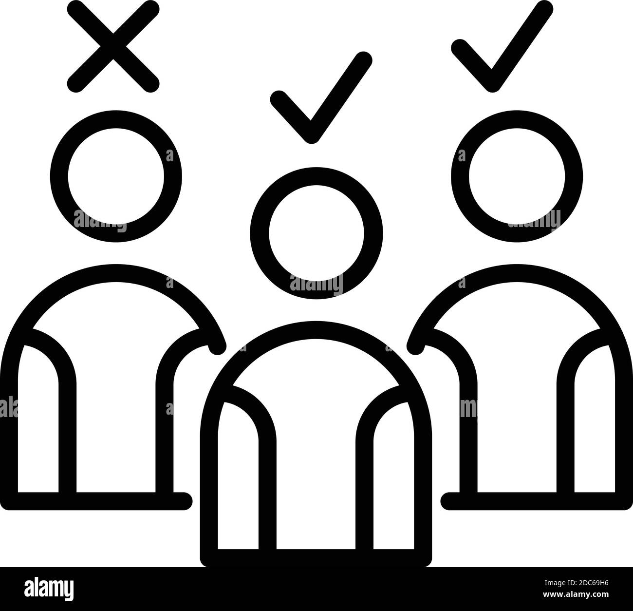 Mentor group organization icon. Outline mentor group organization ...