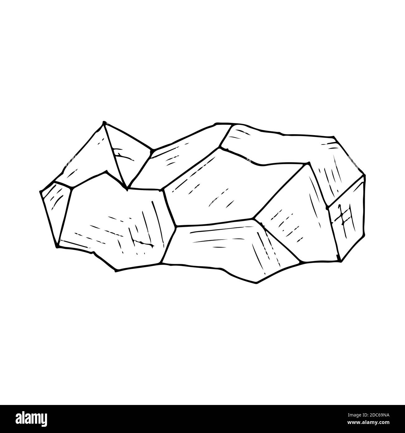 Crystal. Vector cartoon illustration of gemstone. Isolated objects on a ...