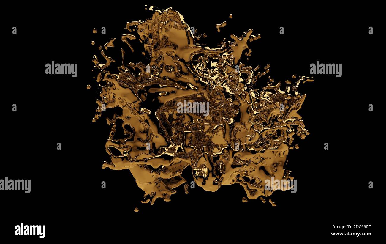 Gold splash hi-res stock photography and images - Alamy