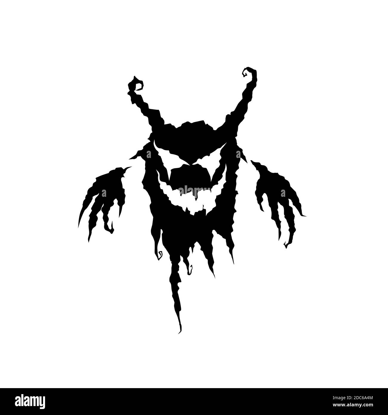 Ghost. Vector illustration. Isolated. Demon on a white background Stock ...