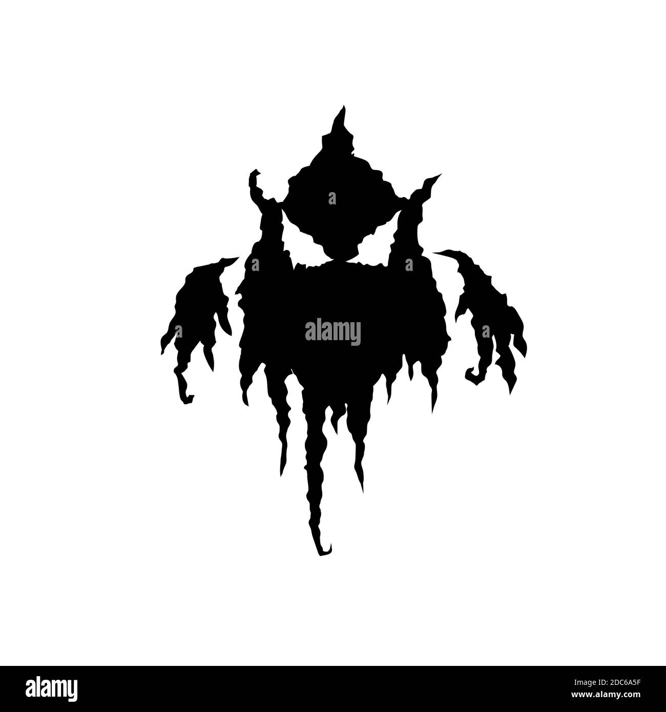 Ghost. Vector illustration. Isolated. Demon on a white background Stock ...