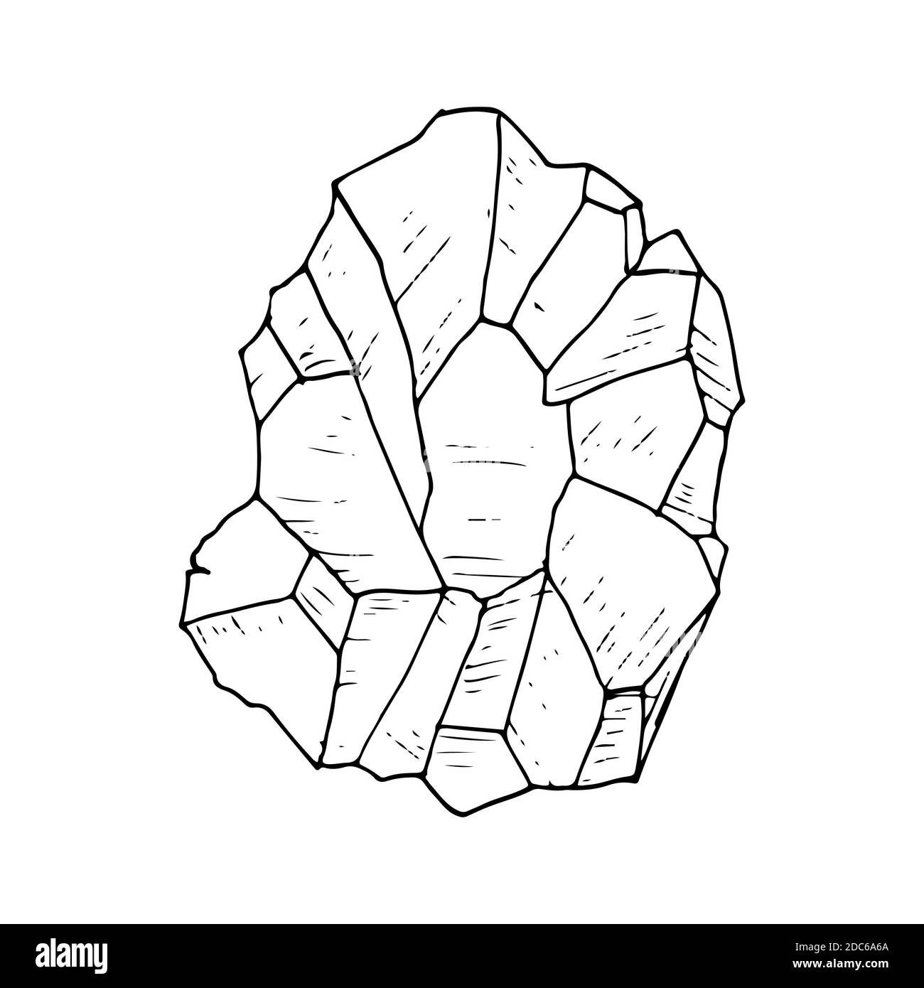 Crystal. Vector cartoon illustration of gemstone. Isolated objects on a ...