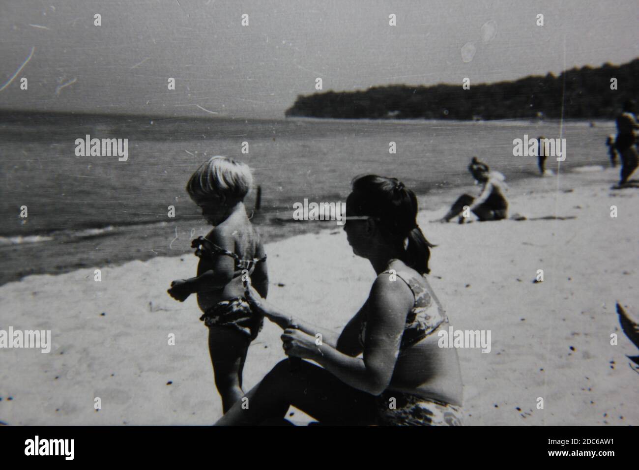 Woman Beach 1970s High Resolution Stock Photography and Images - Alamy