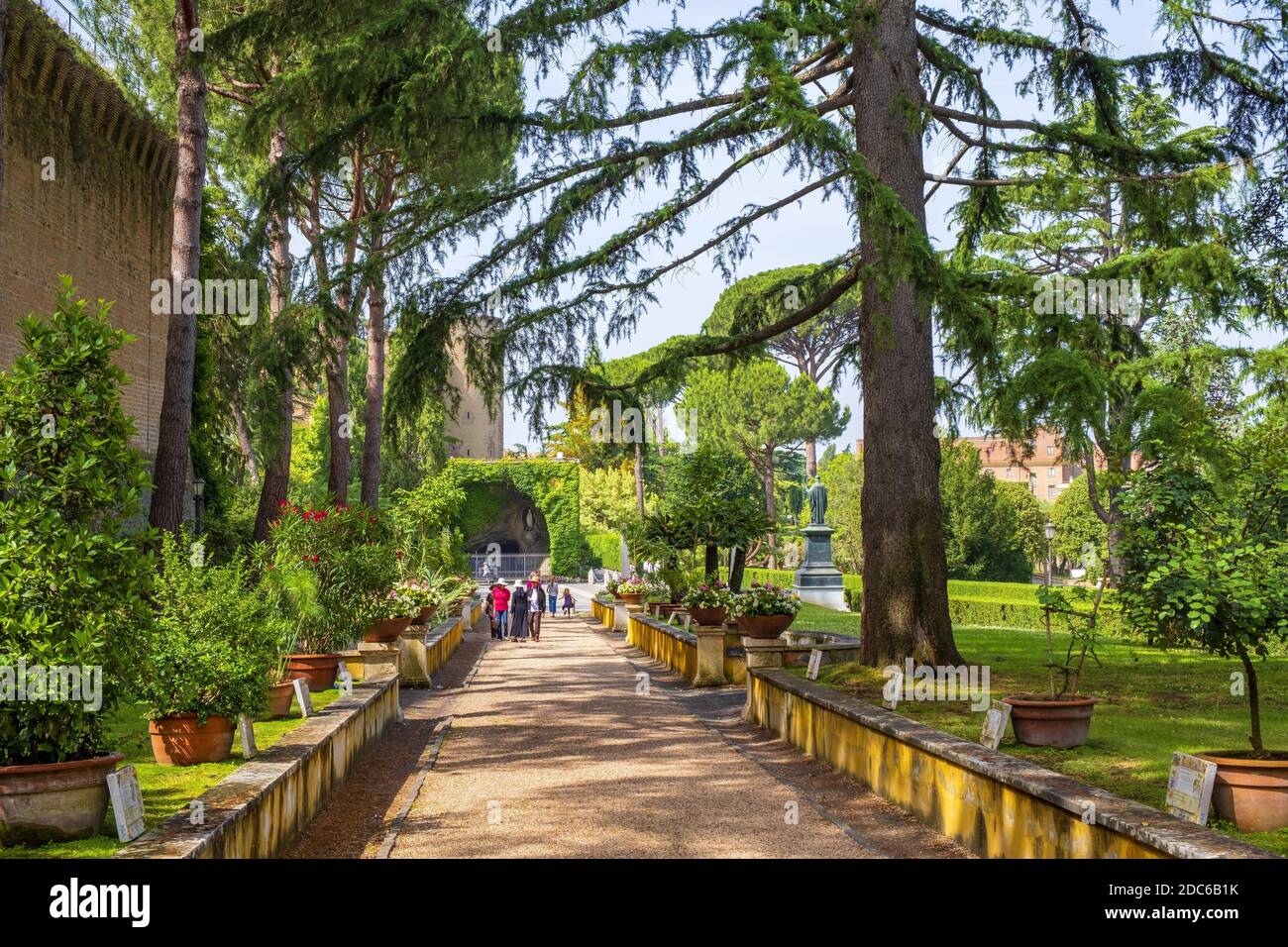 Rome, Vatican City / Italy - 2019/06/15: Botanical Garden section of ...