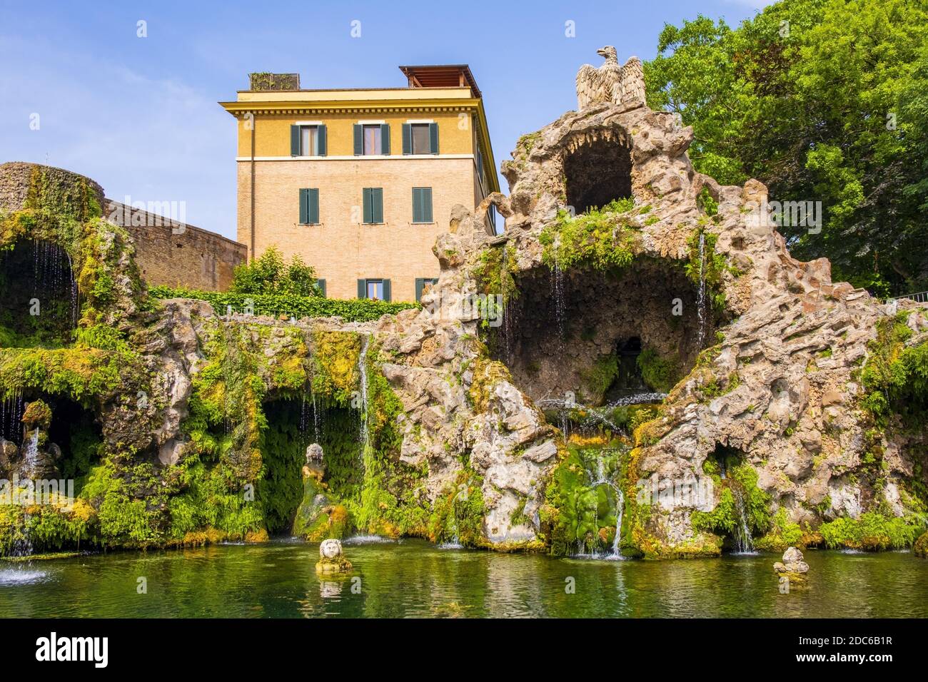 Rome, Vatican City / Italy - 2019/06/15: Eagle Fountain - Fontana dell ...