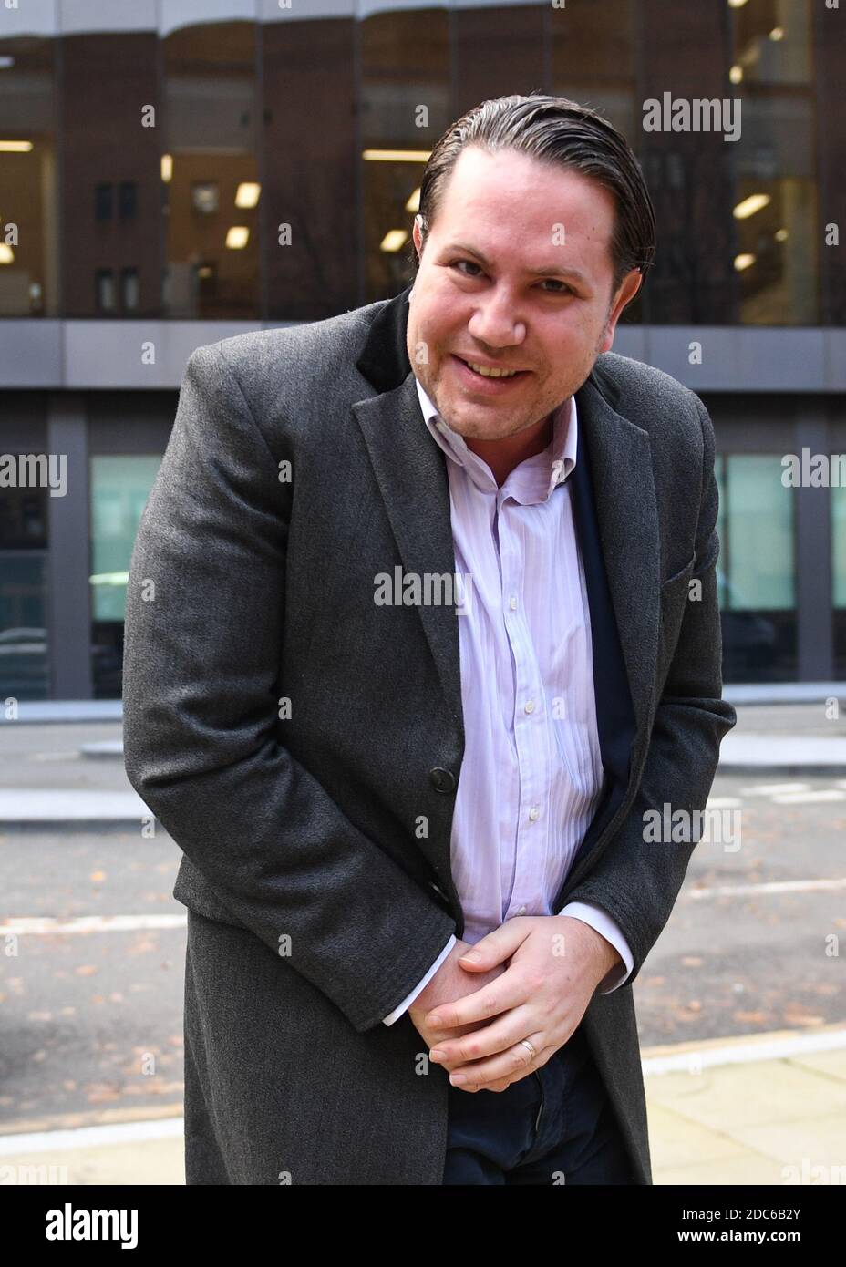 James Stunt arrives at Southwark Crown Court in London to give evidence ...