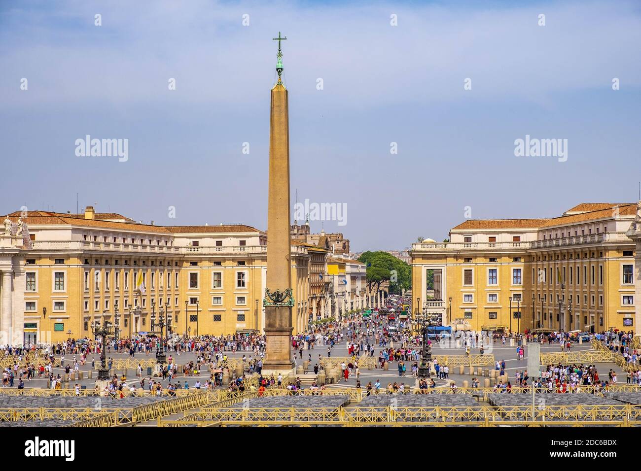 Rome, Vatican City / Italy - 2019/06/15: Panoramic view of the St ...