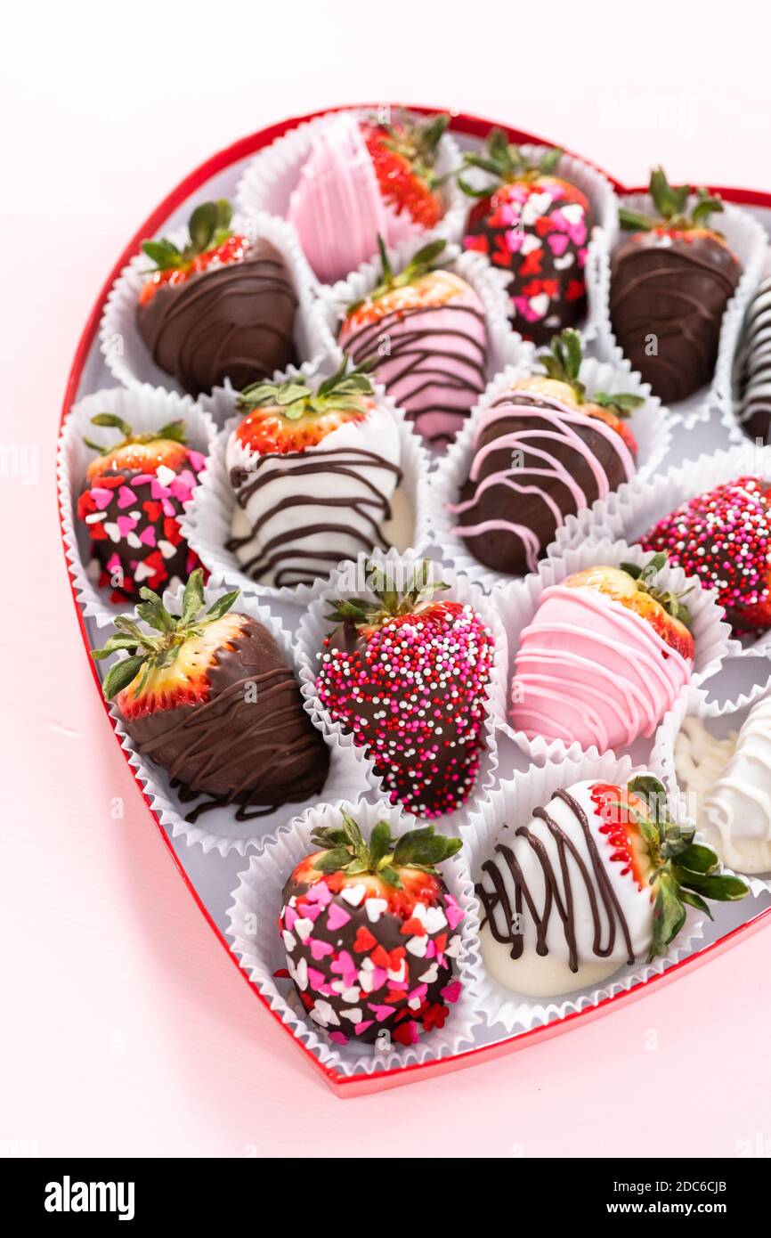 Heart Shaped Chocolate Covered Strawberry