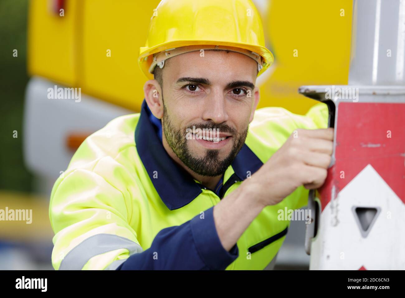 portrait of a worker in factory Stock Photo - Alamy