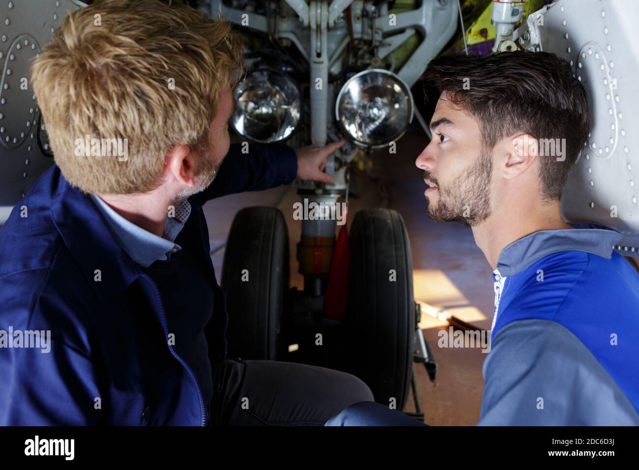 assembling and learning aircraft parts Stock Photo - Alamy