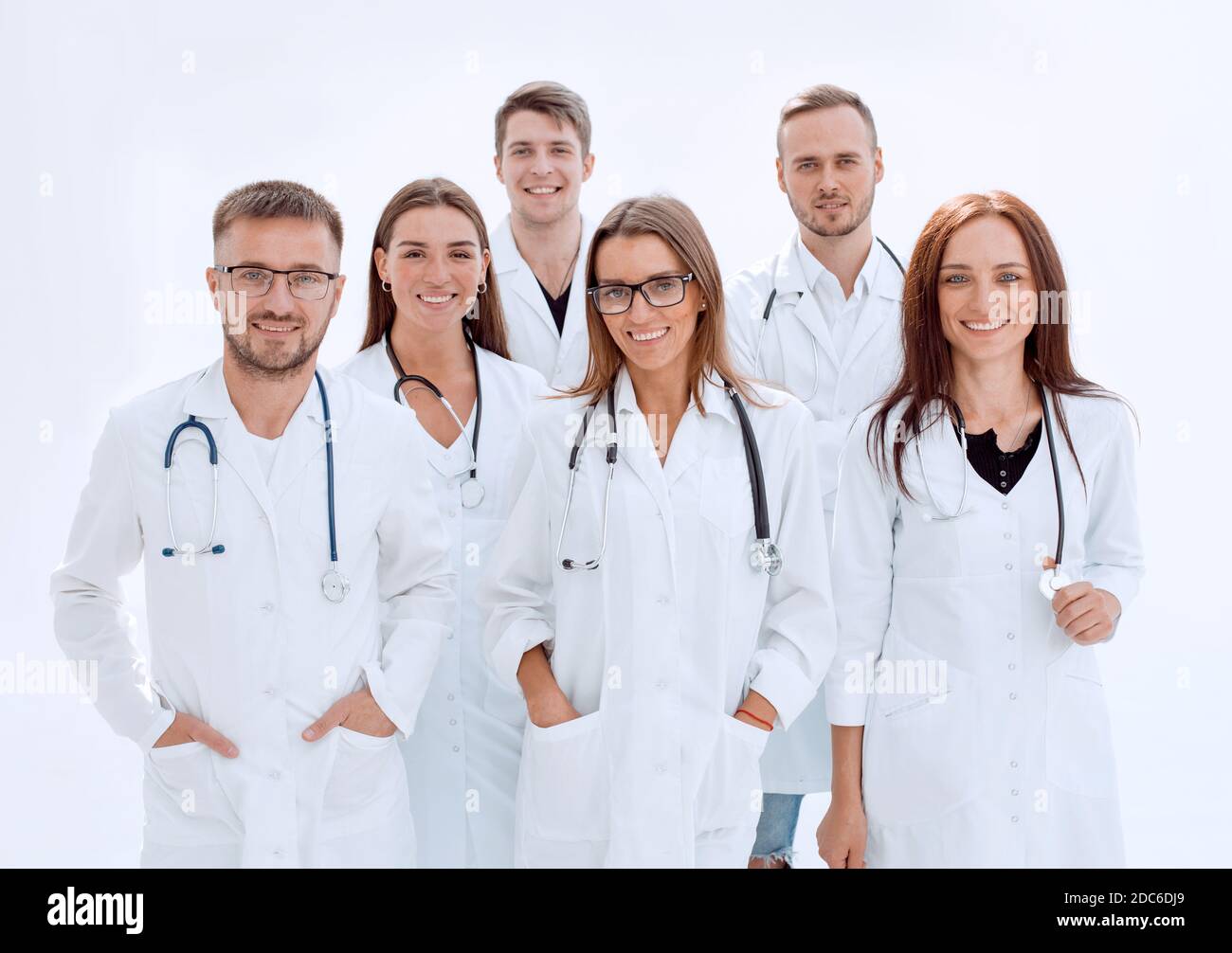 close up. group of General practitioners standing together Stock Photo ...