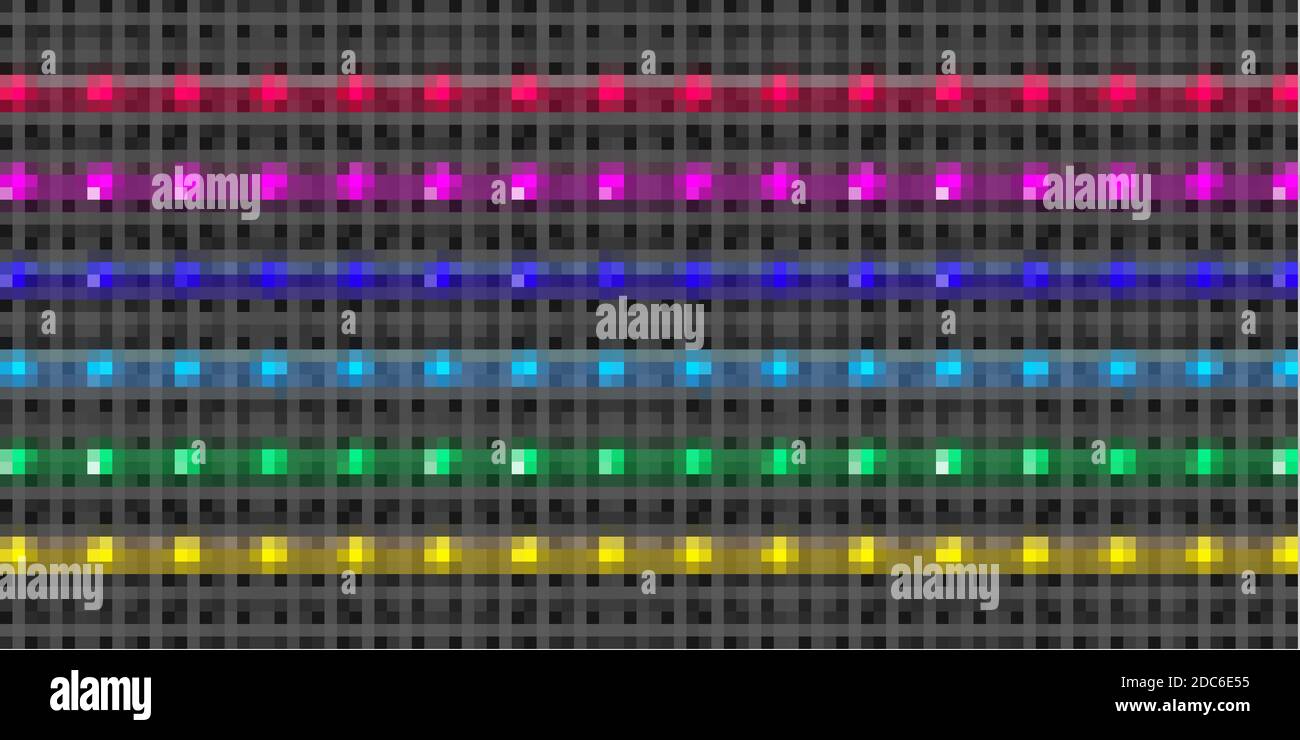 LED strip collection. Colorful glowing illuminated tape decoration ...