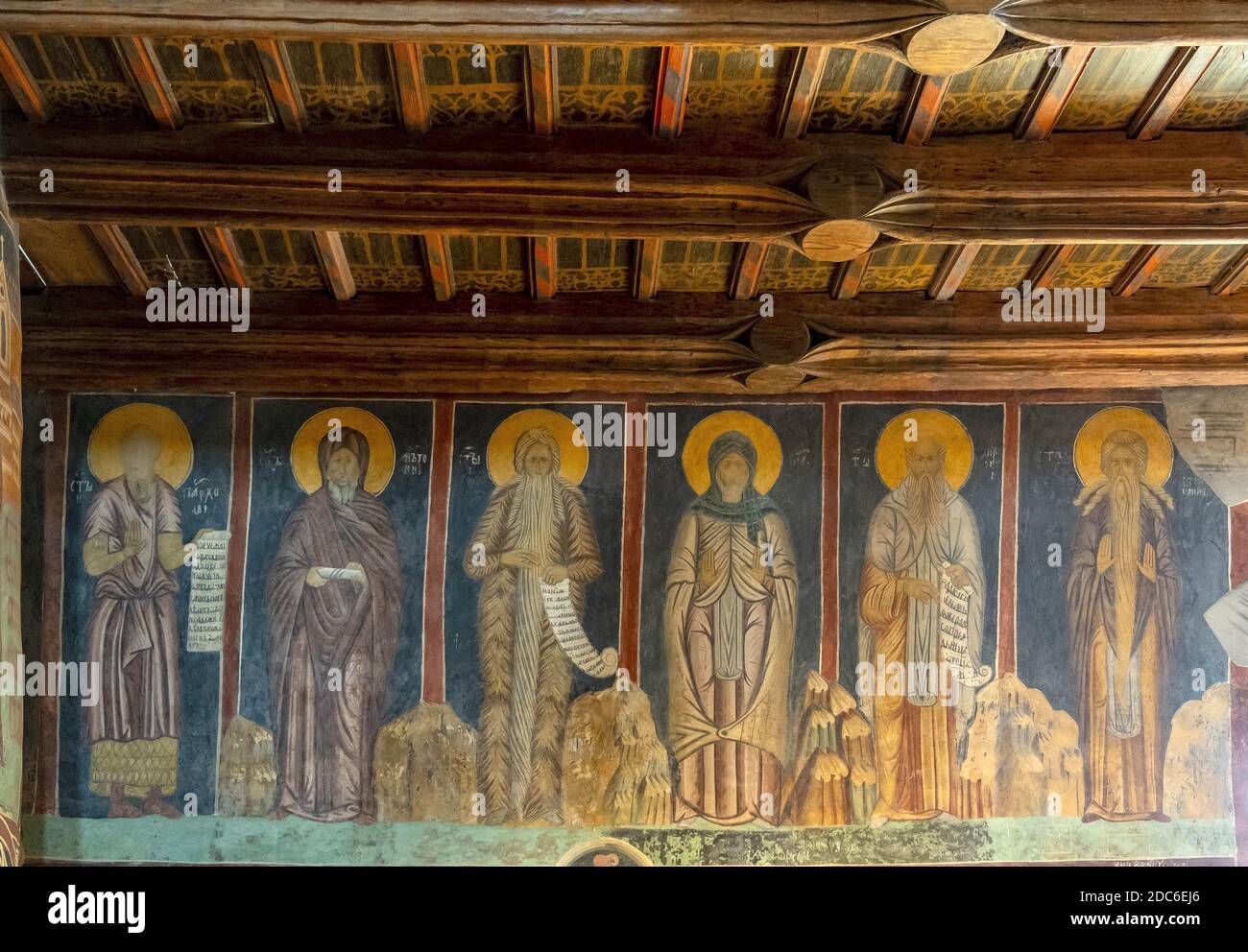 Lublin, Lubelskie / Poland - 2019/08/18: Medieval frescoes and ...