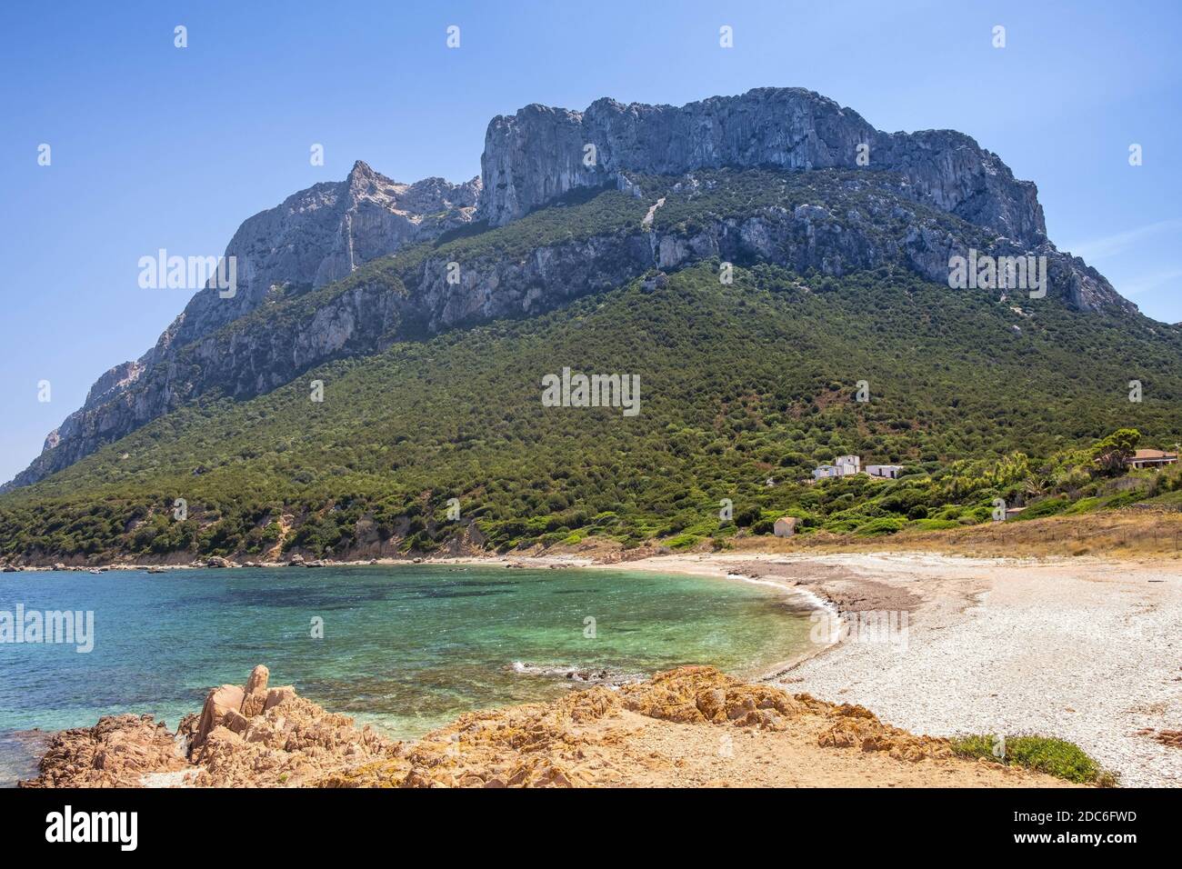 Panoramic view of cliffs and slopes of main limestone massif, Monte ...