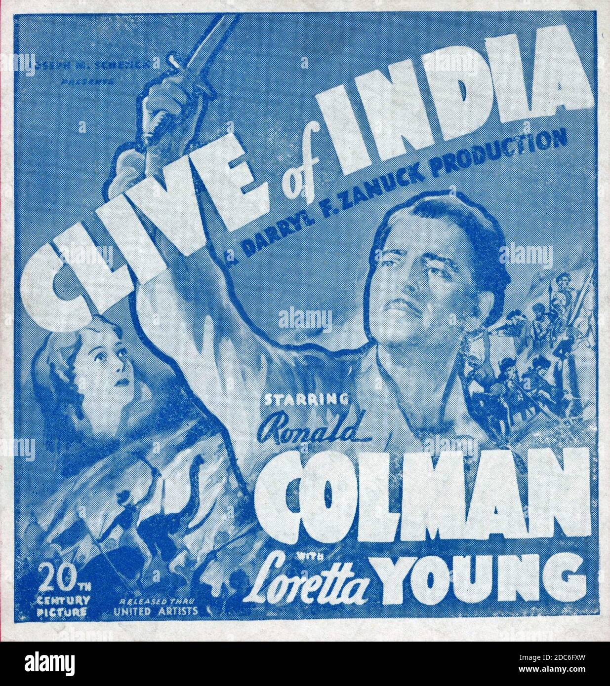 RONALD COLMAN and LORETTA YOUNG in CLIVE OF INDIA 1935 director RICHARD ...