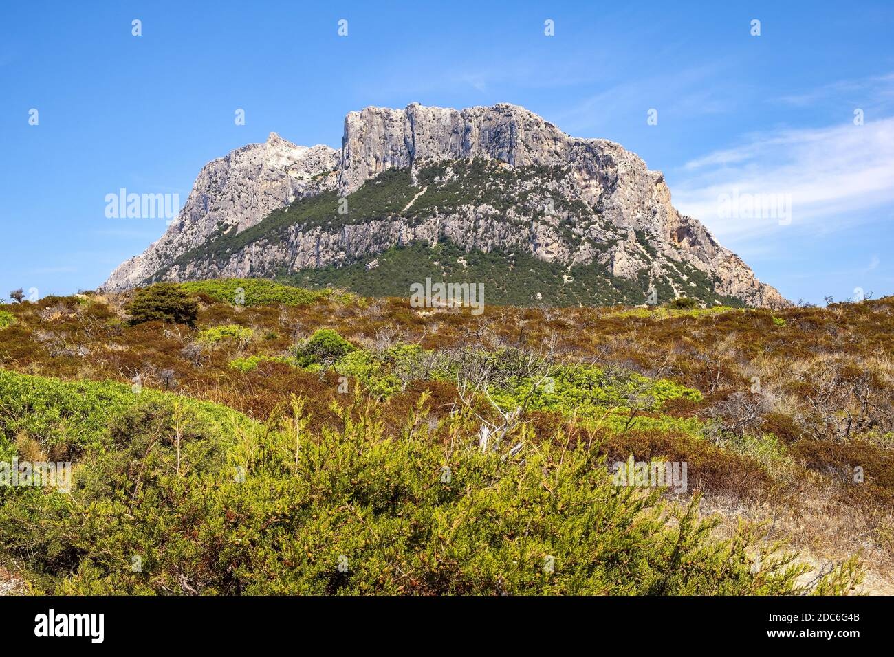 Panoramic view of cliffs and slopes of main massif, Monte Cannone peak ...