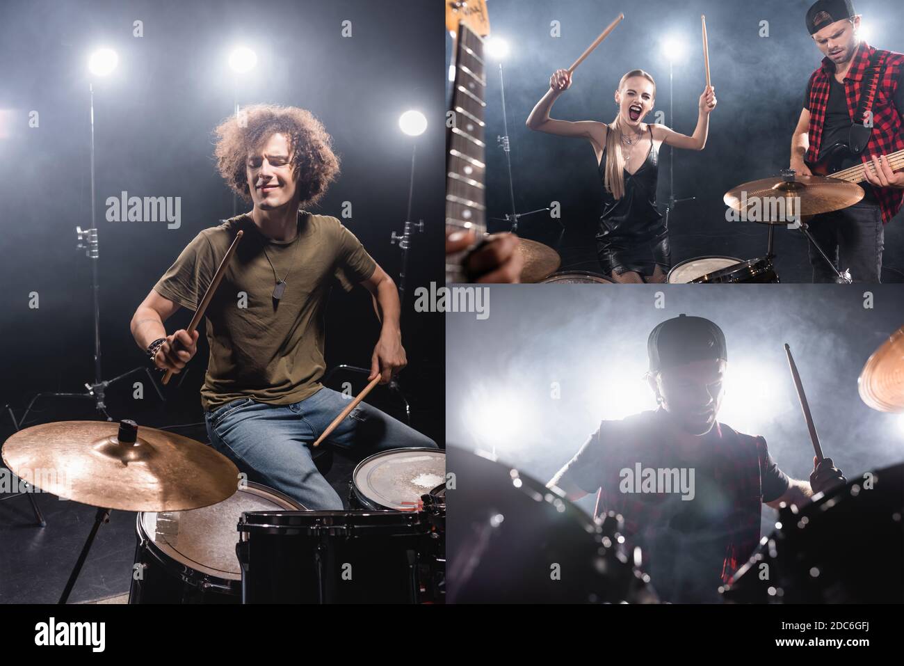Rock music collage hi-res stock photography and images - Alamy