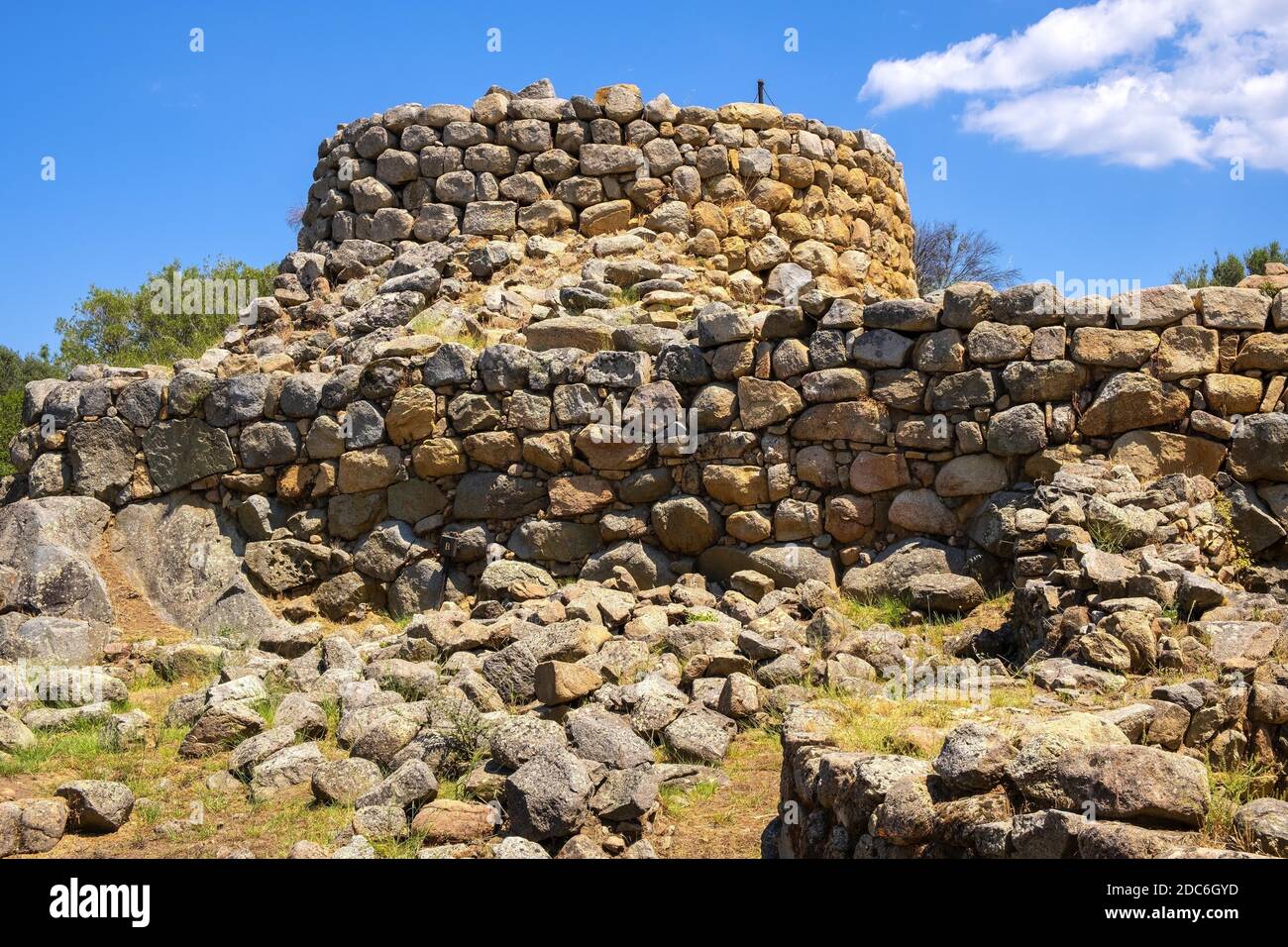 Arzachena, Sardinia / Italy - 2019/07/19: Archeological ruins of ...