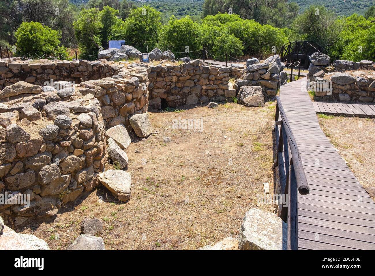 Arzachena, Sardinia / Italy - 2019/07/19: Archeological ruins of ...