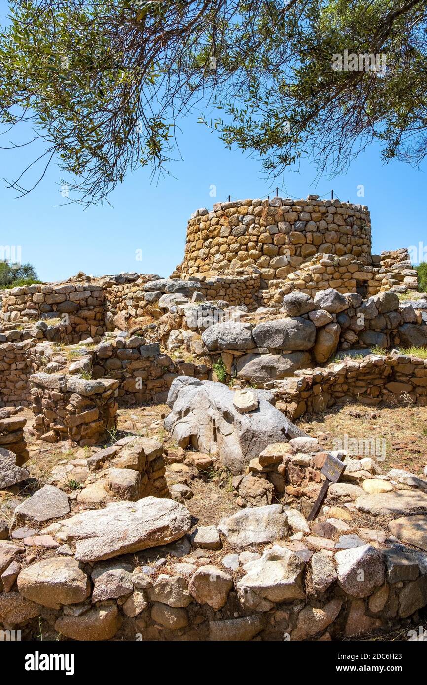 Arzachena, Sardinia / Italy - 2019/07/19: Archeological ruins of ...