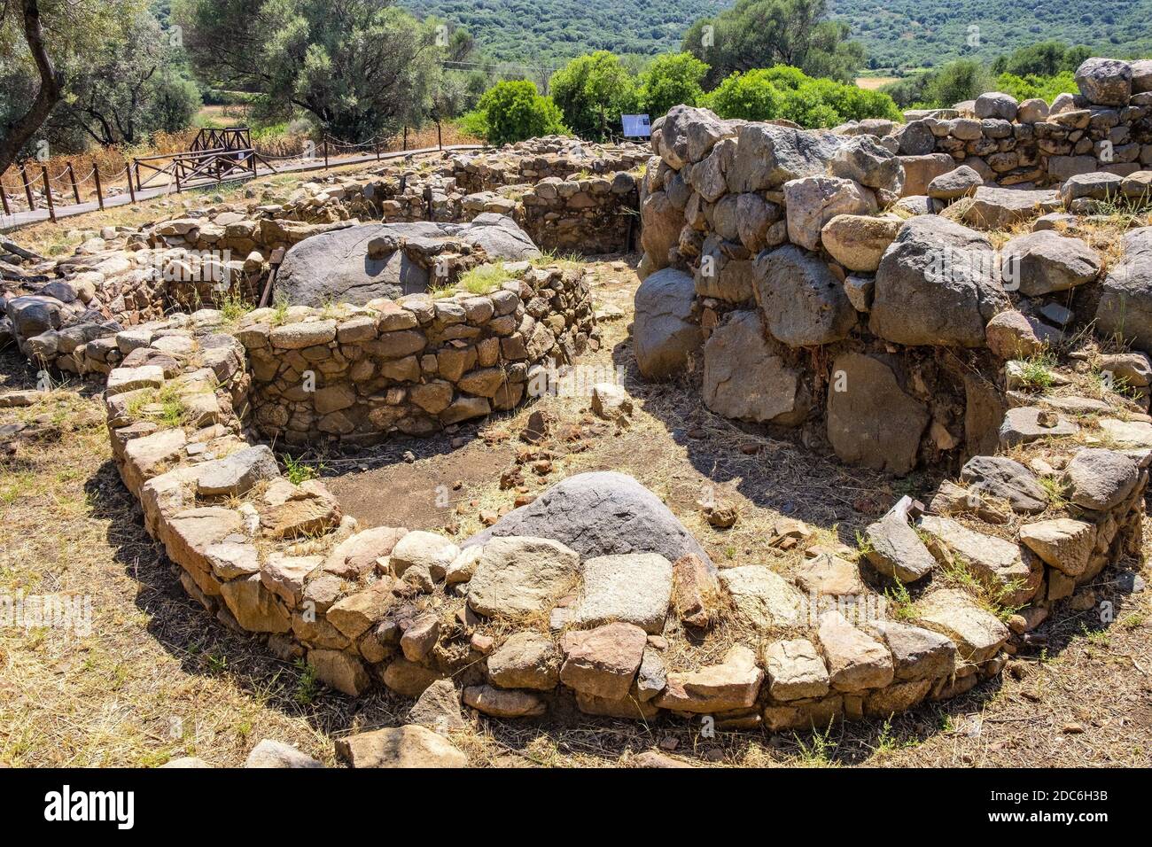 Arzachena, Sardinia / Italy - 2019/07/19: Archeological ruins of ...