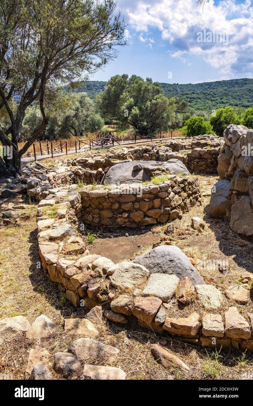 Arzachena, Sardinia / Italy - 2019/07/19: Archeological ruins of ...