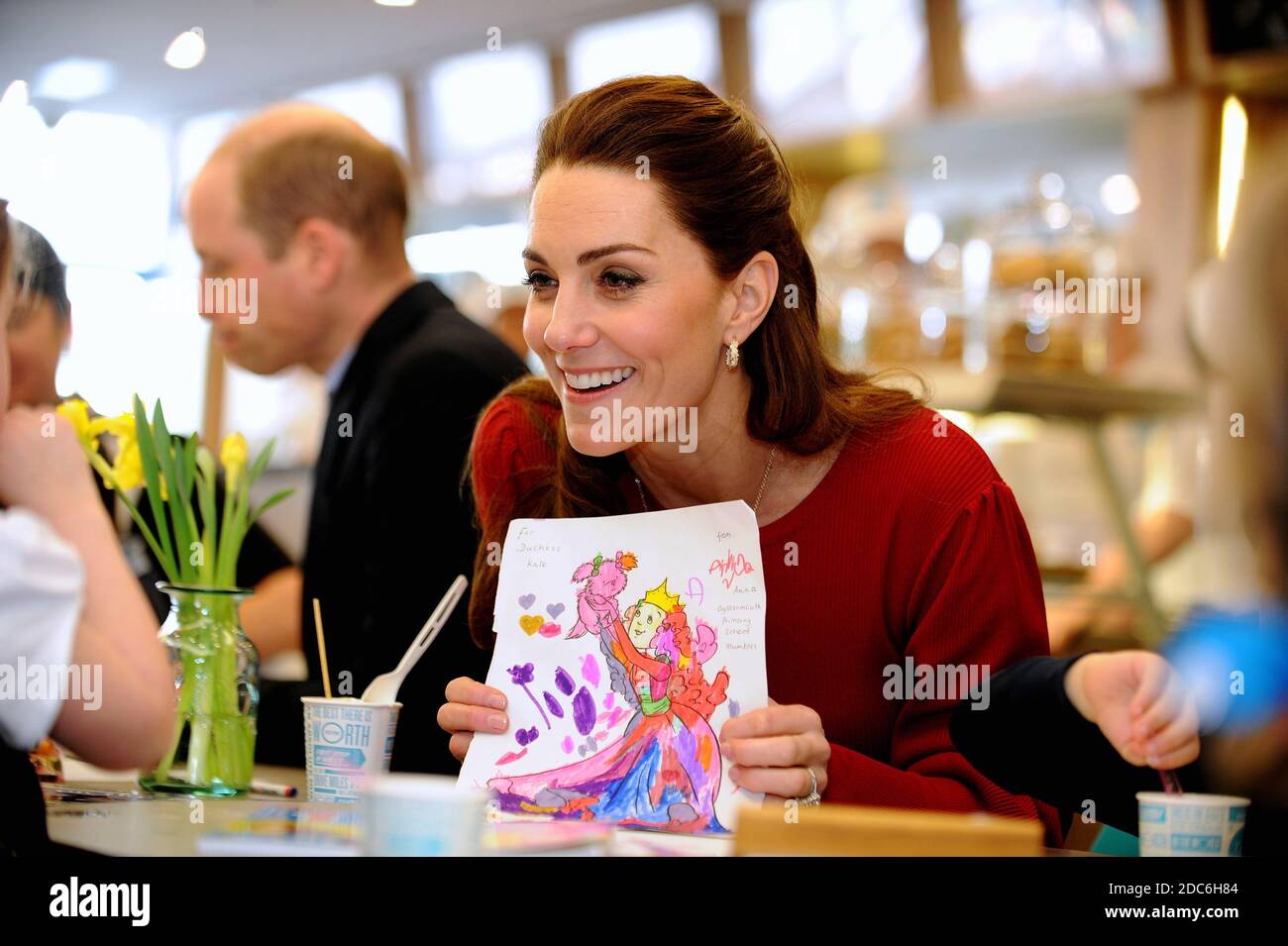 HRH The Prince and Princess of Wales in Swansea, Wales, UK pictured at ...