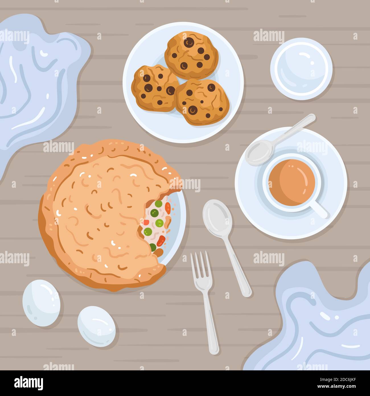 Cookies comfort food illustration Vector illustration Stock Vector ...