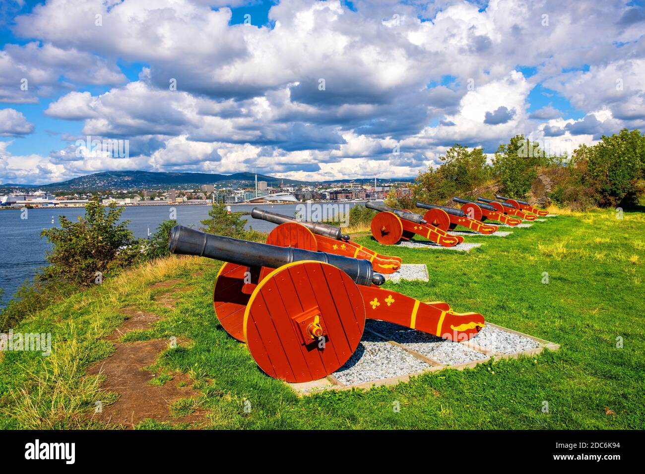 Oslo, Ostlandet / Norway - 2019/09/02: Historic XIX century Napoleonic ...