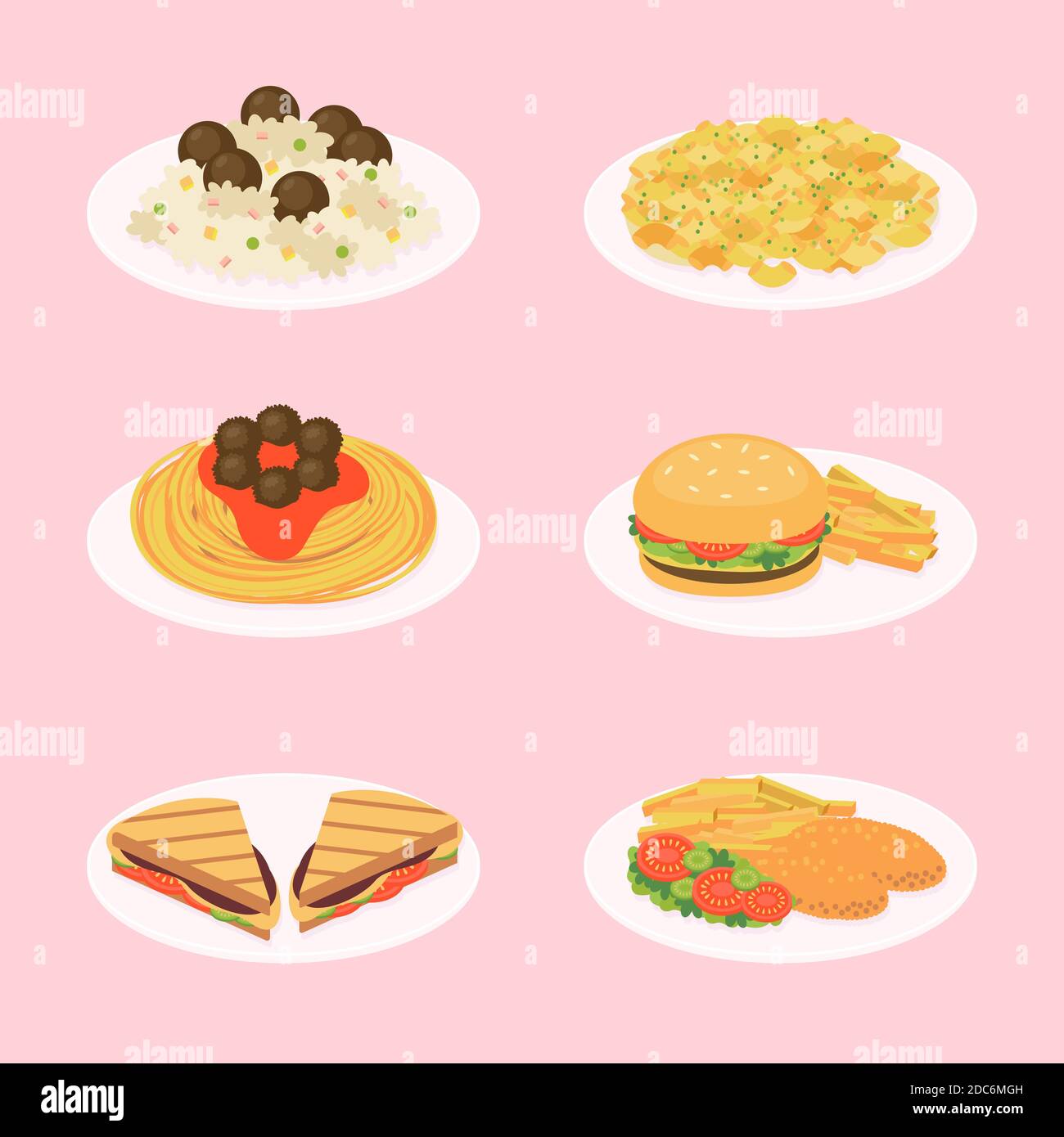 Comfort food illustration Vector illustration Stock Vector Image & Art ...