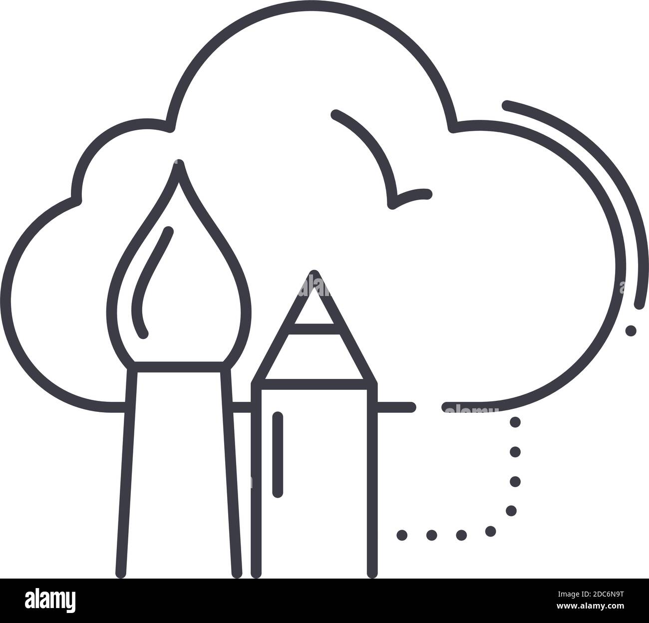 Creative cloud computing concept on Cut Out Stock Images & Pictures - Alamy