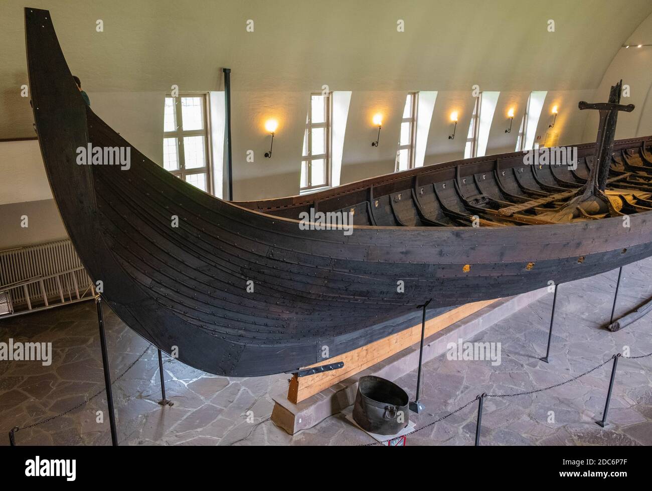 Oslo, Ostlandet / Norway - 2019/08/31: Gokstad ship excavated from ship ...