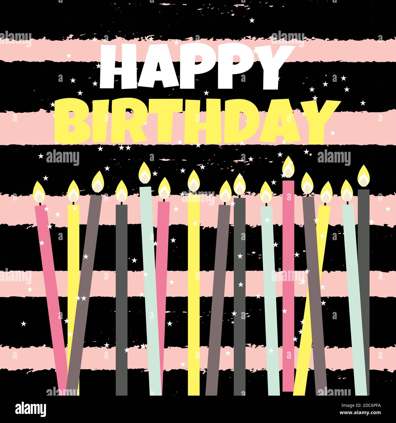 Abstract Happy Birthday Background with Glitter Splash in Modern Style ...