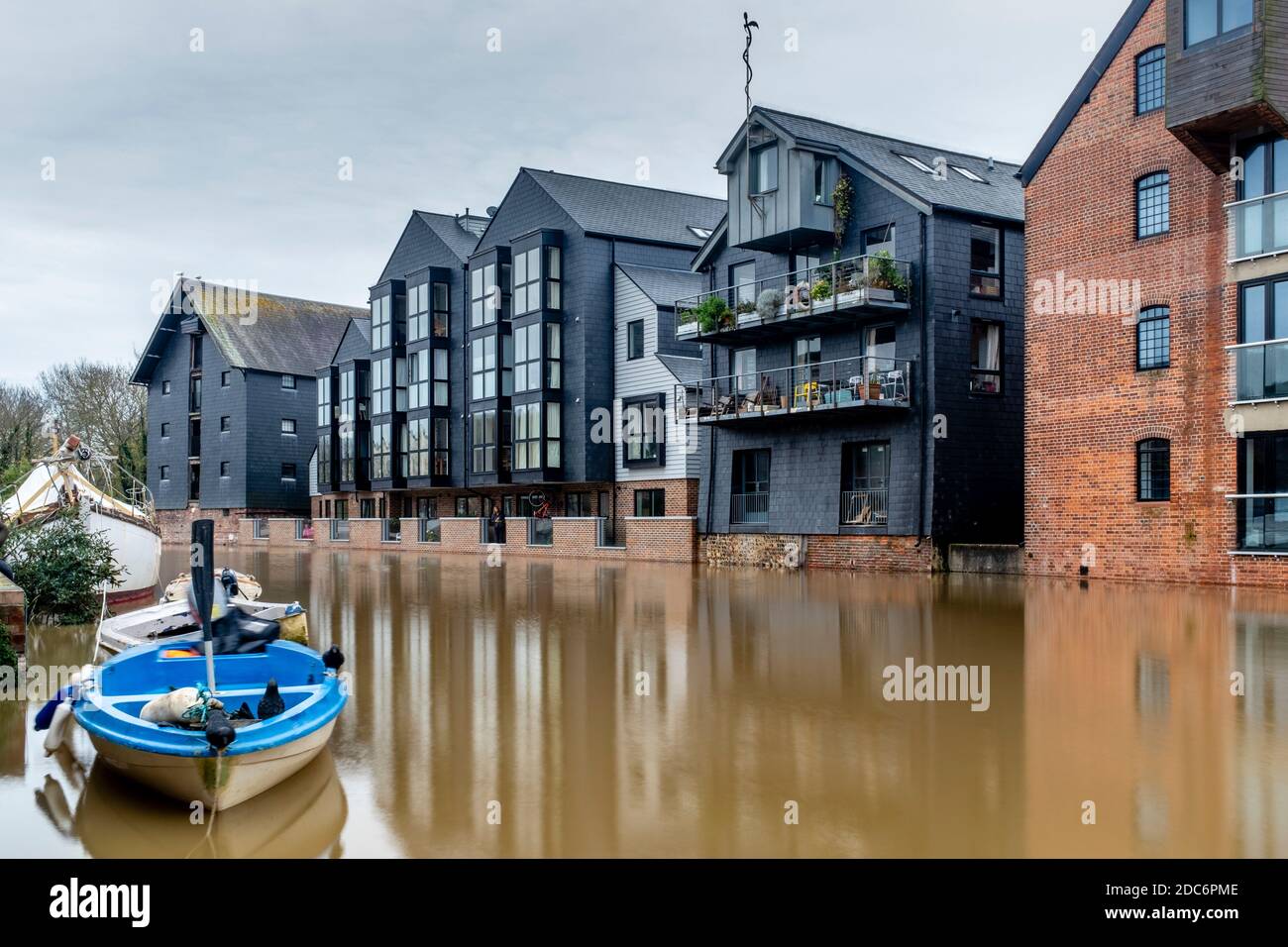 Riverside Buildings In Lewes, East Sussex, UK, Photographed During A ...