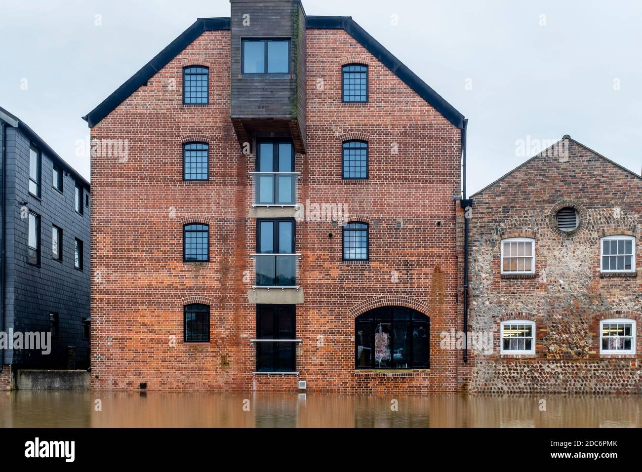 Riverside Buildings In Lewes, East Sussex, UK, Photographed During A ...