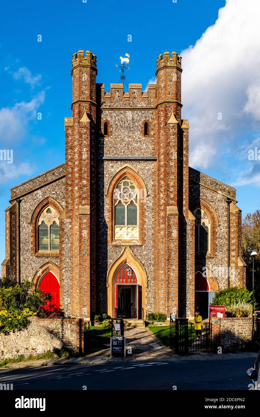 Trinity St John Sub Castro Church, Lewes, East Sussex, UK Stock Photo ...