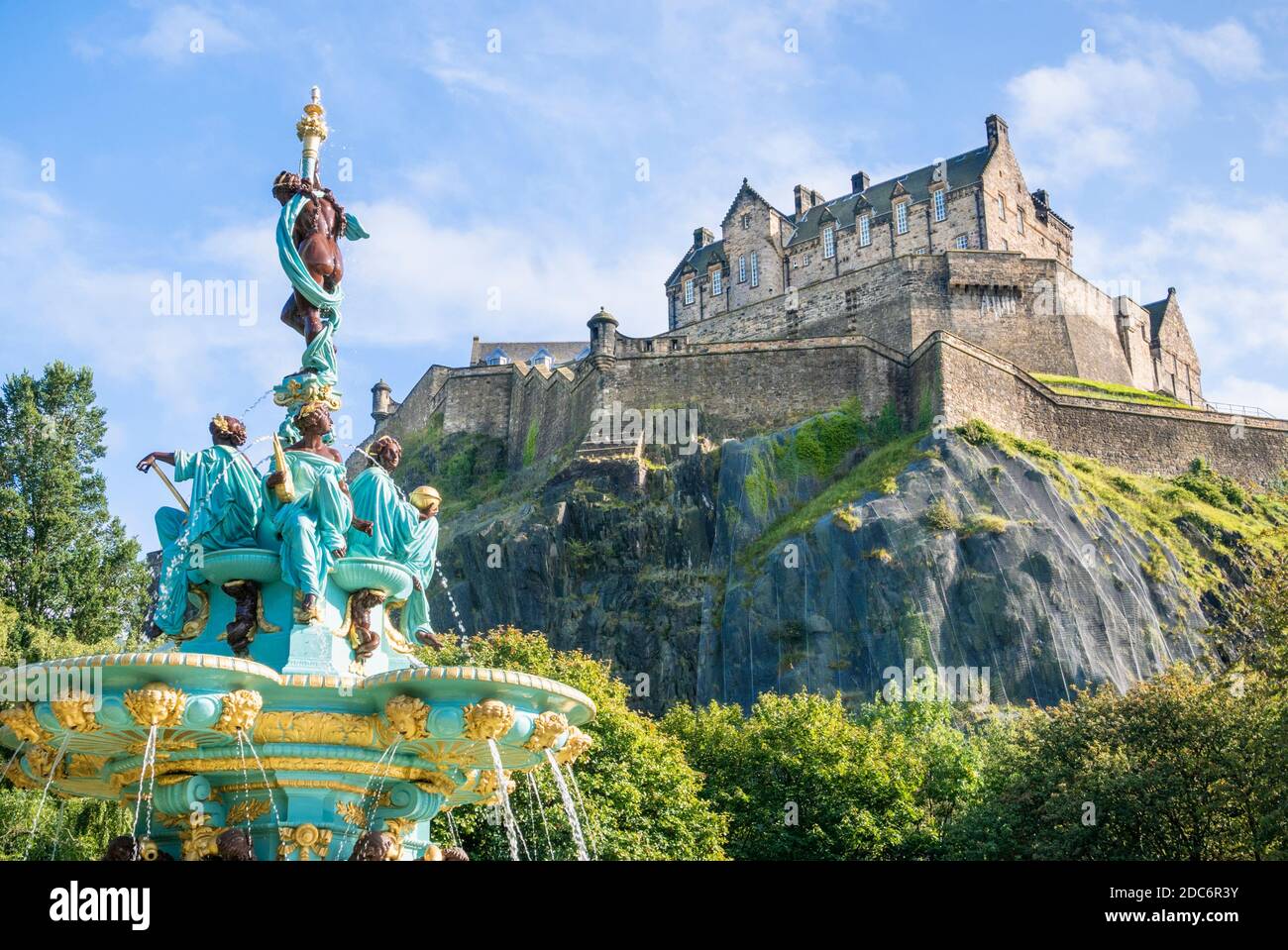 Edinburgh Ross fountain Edinburgh ornate newly restored Ross Fountain ...