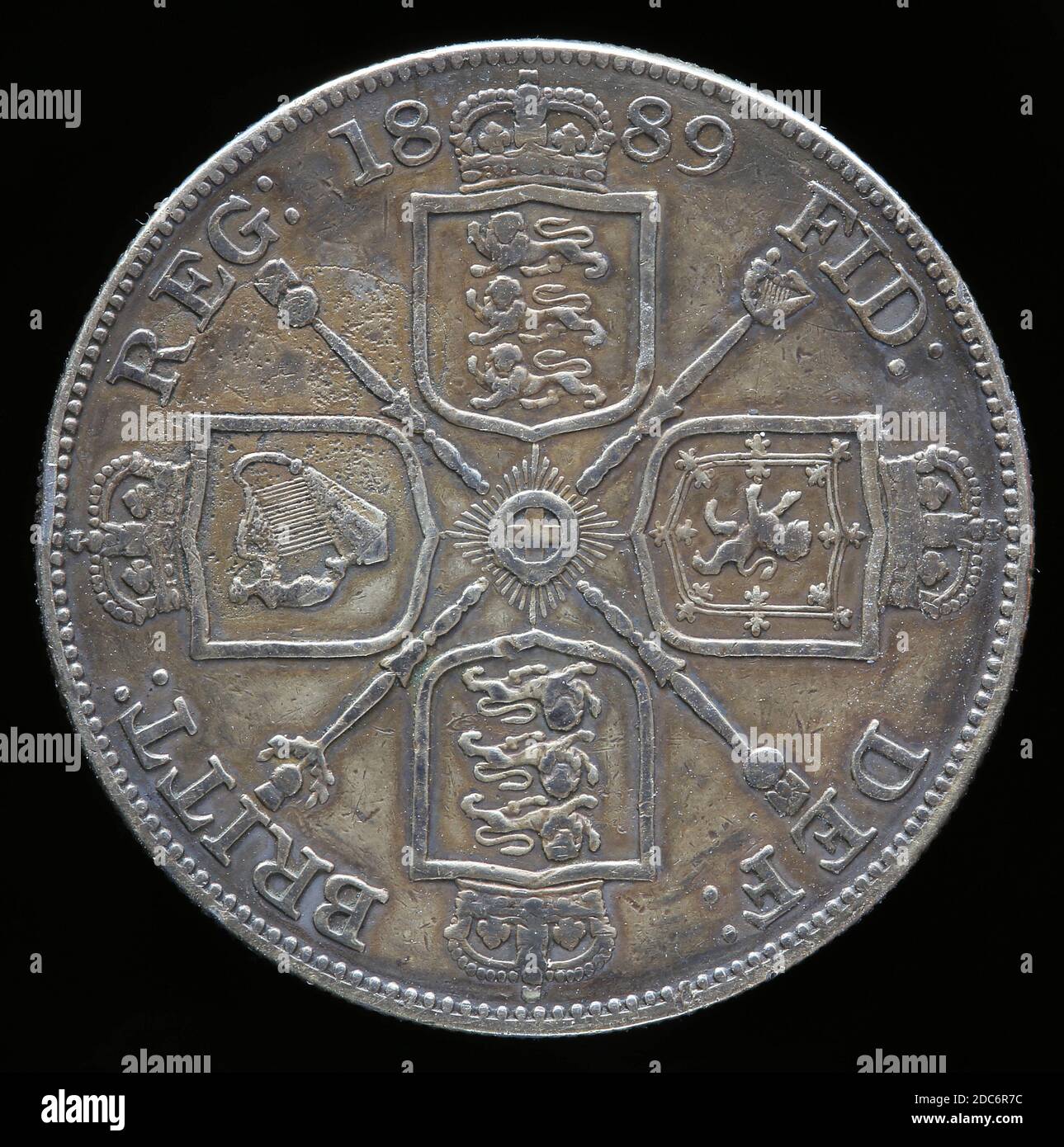 Crown of Victoria 1889 reverse Stock Photo - Alamy