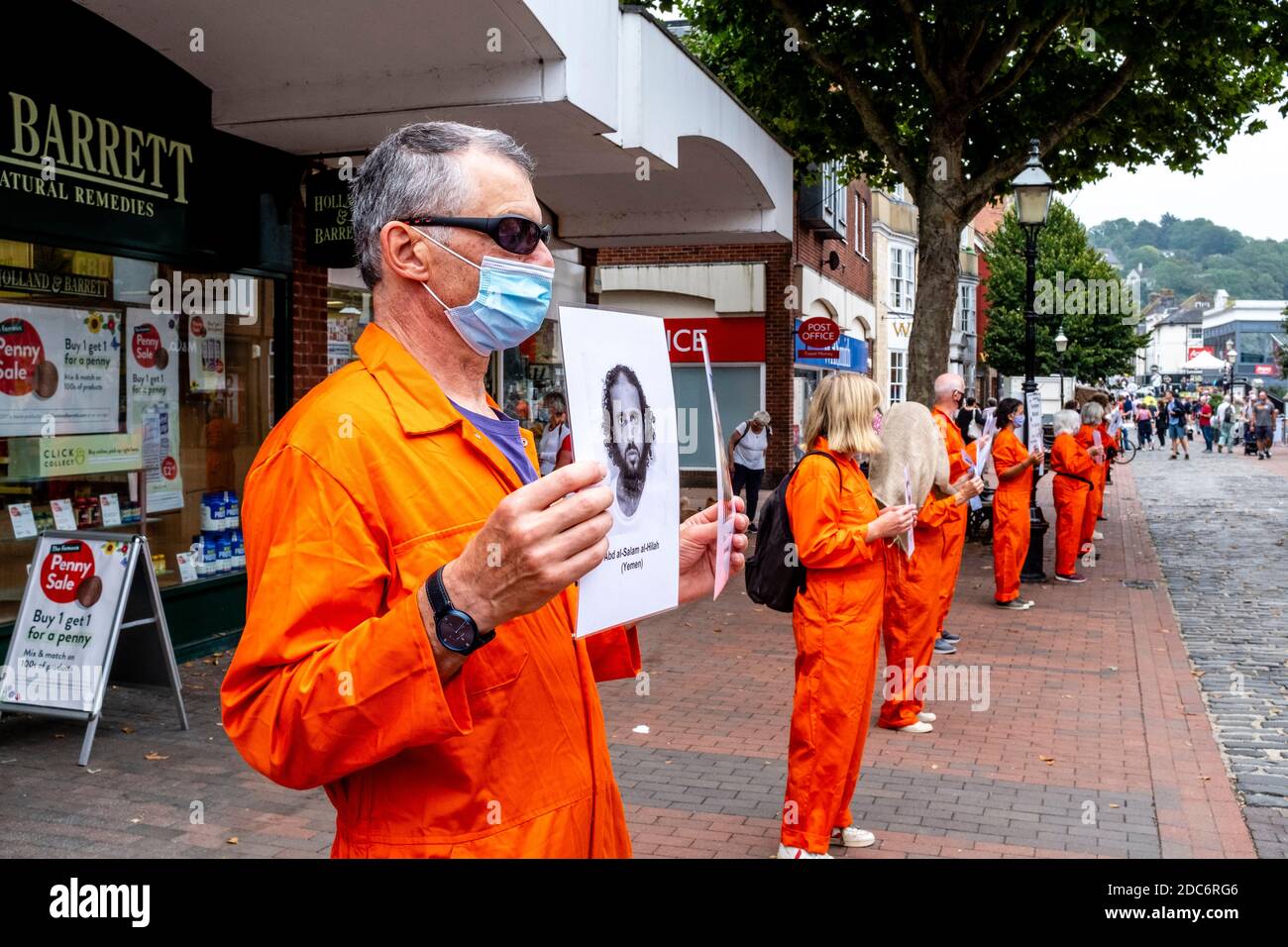 Members Of The Lewes Amnesty International Group Wearing Orange Jump ...