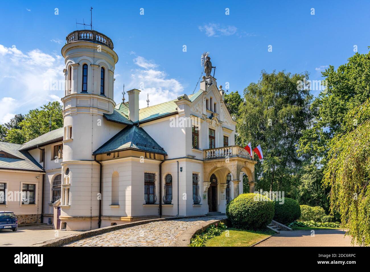 Oblegorek, Swietokrzyskie / Poland - 2020/08/16: Panoramic view of ...