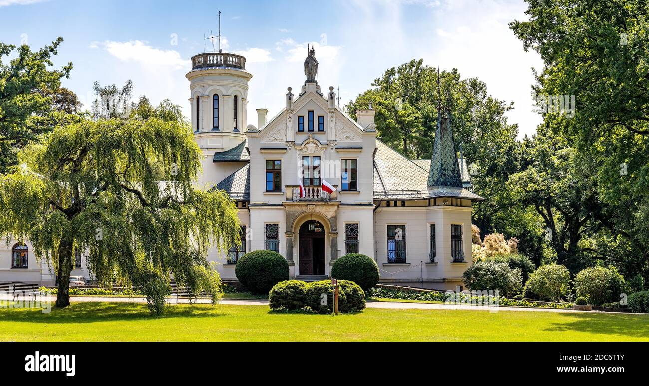 Oblegorek, Swietokrzyskie / Poland - 2020/08/16: Panoramic view of ...