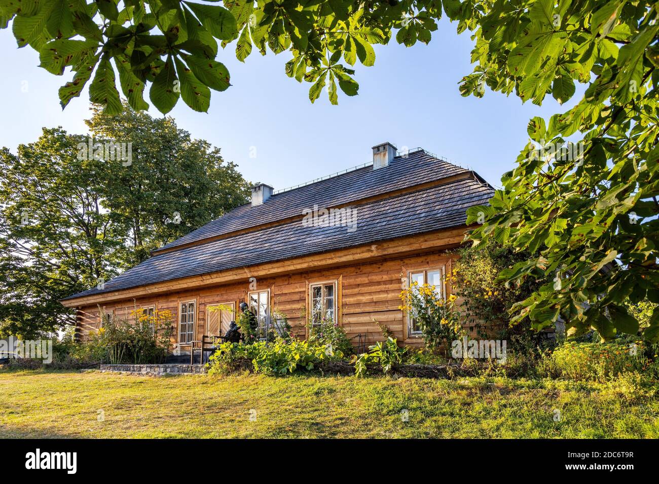 Ciekoty, Swietokrzyskie / Poland - 2020/08/16: Panoramic view of ...