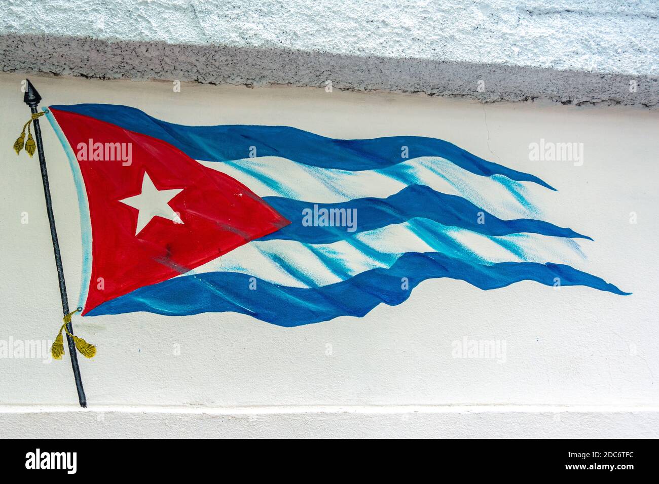 Cuban national symbol, the flag of the lonely star Stock Photo - Alamy